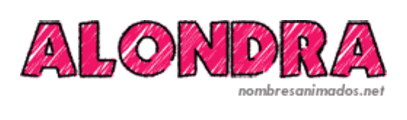 Gifs Animados del Nombre Alondra. Imágenes gifs. Firmas animadas