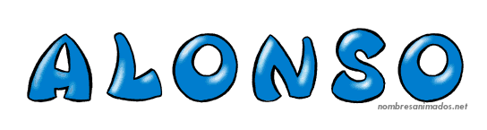 Gifs Animados del Nombre Alonso. Imágenes gifs. Firmas animadas