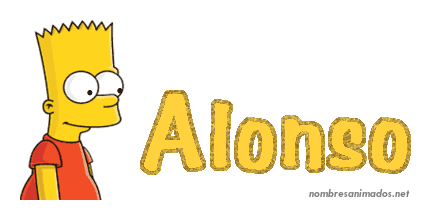 Gifs Animados del Nombre Alonso. Imágenes gifs. Firmas animadas
