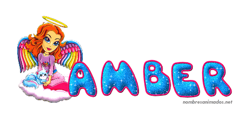 Gifs Animados del Nombre Amber. Imágenes gifs. Firmas animadas
