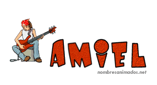 Gifs Animados del Nombre Amiel. Imágenes gifs. Firmas animadas