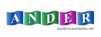 Gifs Animados del Nombre Ander. Imágenes gifs. Firmas animadas