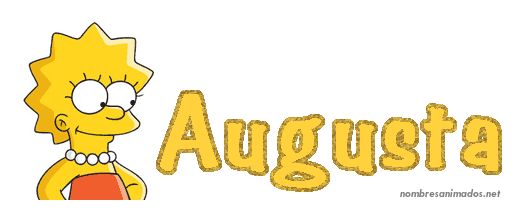 Gifs Animados del Nombre Augusta. Imágenes gifs. Firmas animadas