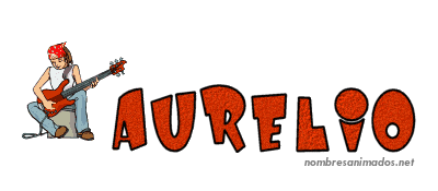 Gifs Animados del Nombre Aurelio. Imágenes gifs. Firmas animadas