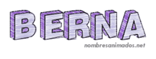 Gifs Animados del Nombre Berna. Imágenes gifs. Firmas animadas