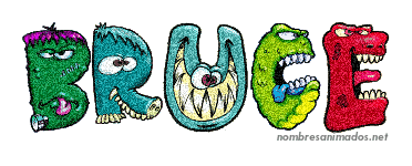 Gifs Animados del Nombre Bruce. Imágenes gifs. Firmas animadas