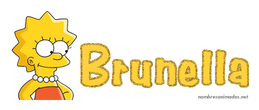 Gifs Animados del Nombre Brunella. Imágenes gifs. Firmas animadas