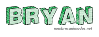 Gifs Animados del Nombre Bryan. Imágenes gifs. Firmas animadas