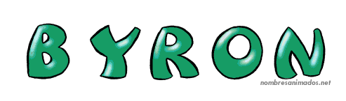 Gifs Animados del Nombre Byron. Imágenes gifs. Firmas animadas