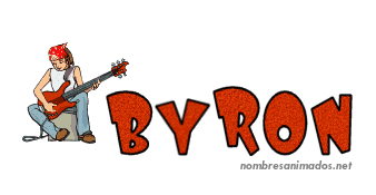 Gifs Animados del Nombre Byron. Imágenes gifs. Firmas animadas
