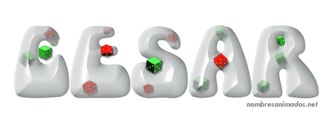 Gifs Animados del Nombre César. Imágenes gifs. Firmas animadas
