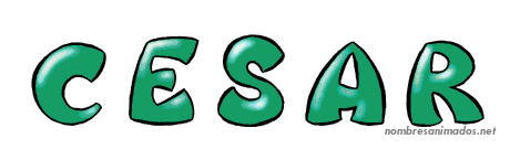 Gifs Animados del Nombre César. Imágenes gifs. Firmas animadas
