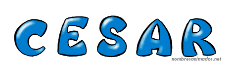 Gifs Animados del Nombre César. Imágenes gifs. Firmas animadas