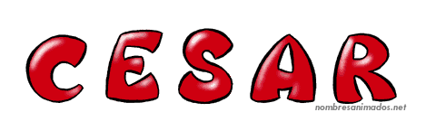 Gifs Animados del Nombre César. Imágenes gifs. Firmas animadas
