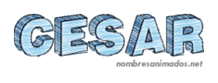 Gifs Animados del Nombre César. Imágenes gifs. Firmas animadas