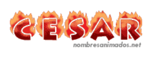 Gifs Animados del Nombre César. Imágenes gifs. Firmas animadas