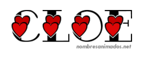 Gifs Animados del Nombre Cloé. Imágenes gifs. Firmas animadas