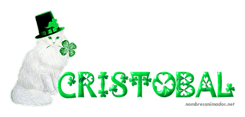 Gifs Animados del Nombre Cristóbal. Imágenes gifs. Firmas animadas
