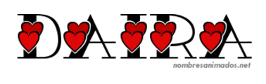 Gifs Animados del Nombre Daira. Imágenes gifs. Firmas animadas