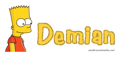 Gifs Animados del Nombre Demian. Imágenes gifs. Firmas animadas