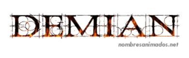 Gifs Animados del Nombre Demian. Imágenes gifs. Firmas animadas