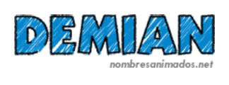 Gifs Animados del Nombre Demian. Imágenes gifs. Firmas animadas