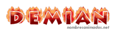 Gifs Animados del Nombre Demian. Imágenes gifs. Firmas animadas