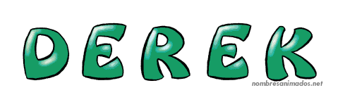 Gifs Animados del Nombre Derek. Imágenes gifs. Firmas animadas
