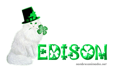 Gifs Animados del Nombre Edison. Imágenes gifs. Firmas animadas