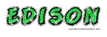 Gifs Animados del Nombre Edison. Imágenes gifs. Firmas animadas