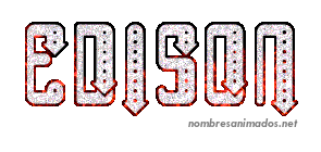 Gifs Animados del Nombre Edison. Imágenes gifs. Firmas animadas