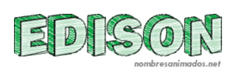 Gifs Animados del Nombre Edison. Imágenes gifs. Firmas animadas