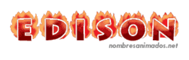 Gifs Animados del Nombre Edison. Imágenes gifs. Firmas animadas