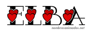 Gifs Animados del Nombre Elba. Imágenes gifs. Firmas animadas