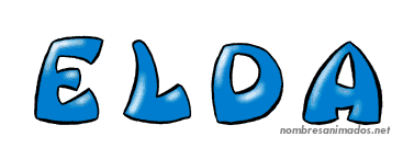 Gifs Animados del Nombre Elda. Imágenes gifs. Firmas animadas
