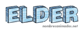 Gifs Animados del Nombre Elder. Imágenes gifs. Firmas animadas