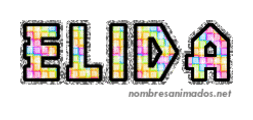 Gifs Animados del Nombre Elida. Imágenes gifs. Firmas animadas