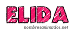 Gifs Animados del Nombre Elida. Imágenes gifs. Firmas animadas