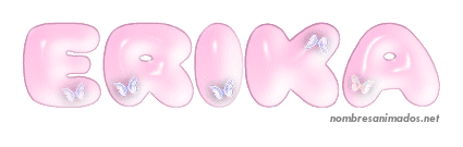 Gifs Animados del Nombre Erika. Imágenes gifs. Firmas animadas