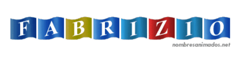 Gifs Animados del Nombre Fabrizio. Imágenes gifs. Firmas animadas