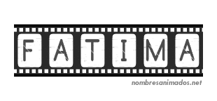 Gifs Animados del Nombre Fátima. Imágenes gifs. Firmas animadas