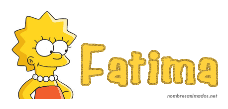 Gifs Animados del Nombre Fátima. Imágenes gifs. Firmas animadas