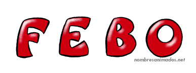 Gifs Animados del Nombre Febo. Imágenes gifs. Firmas animadas