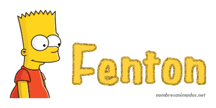 Gifs Animados del Nombre Fenton. Imágenes gifs. Firmas animadas