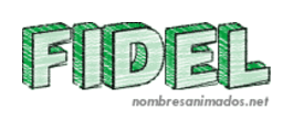 Gifs Animados del Nombre Fidel. Imágenes gifs. Firmas animadas