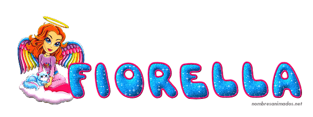 Gifs Animados del Nombre Fiorella. Imágenes gifs. Firmas animadas