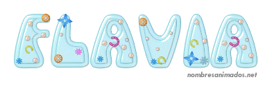 Gifs Animados del Nombre Flavia. Imágenes gifs. Firmas animadas