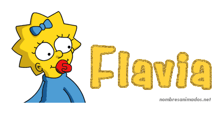 Gifs Animados del Nombre Flavia. Imágenes gifs. Firmas animadas