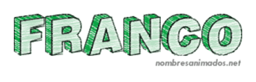 Gifs Animados del Nombre Franco. Imágenes gifs. Firmas animadas