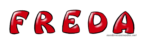 Gifs Animados del Nombre Freda. Imágenes gifs. Firmas animadas
